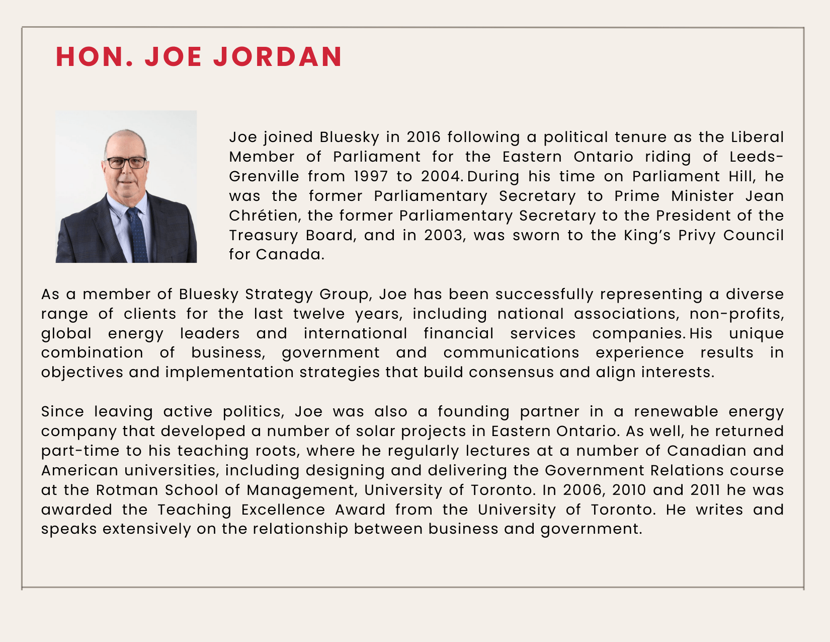 Joe Jordan - CAMIC / ACCAM
